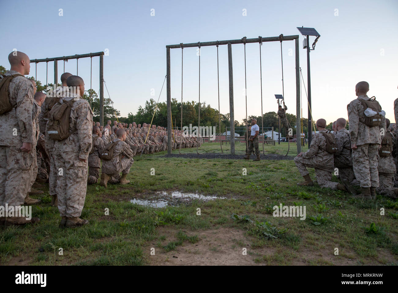 U.S. Marine Corps Sgt. Desmond D. Darden, physical training instructor ...