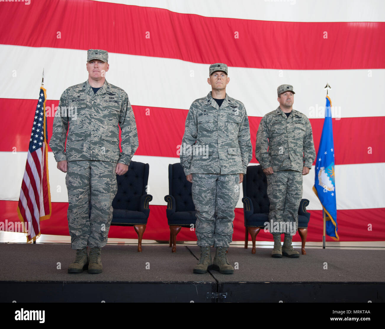 Col. Brian McCarthy, commander of the 366th Operations Group, and Lt ...