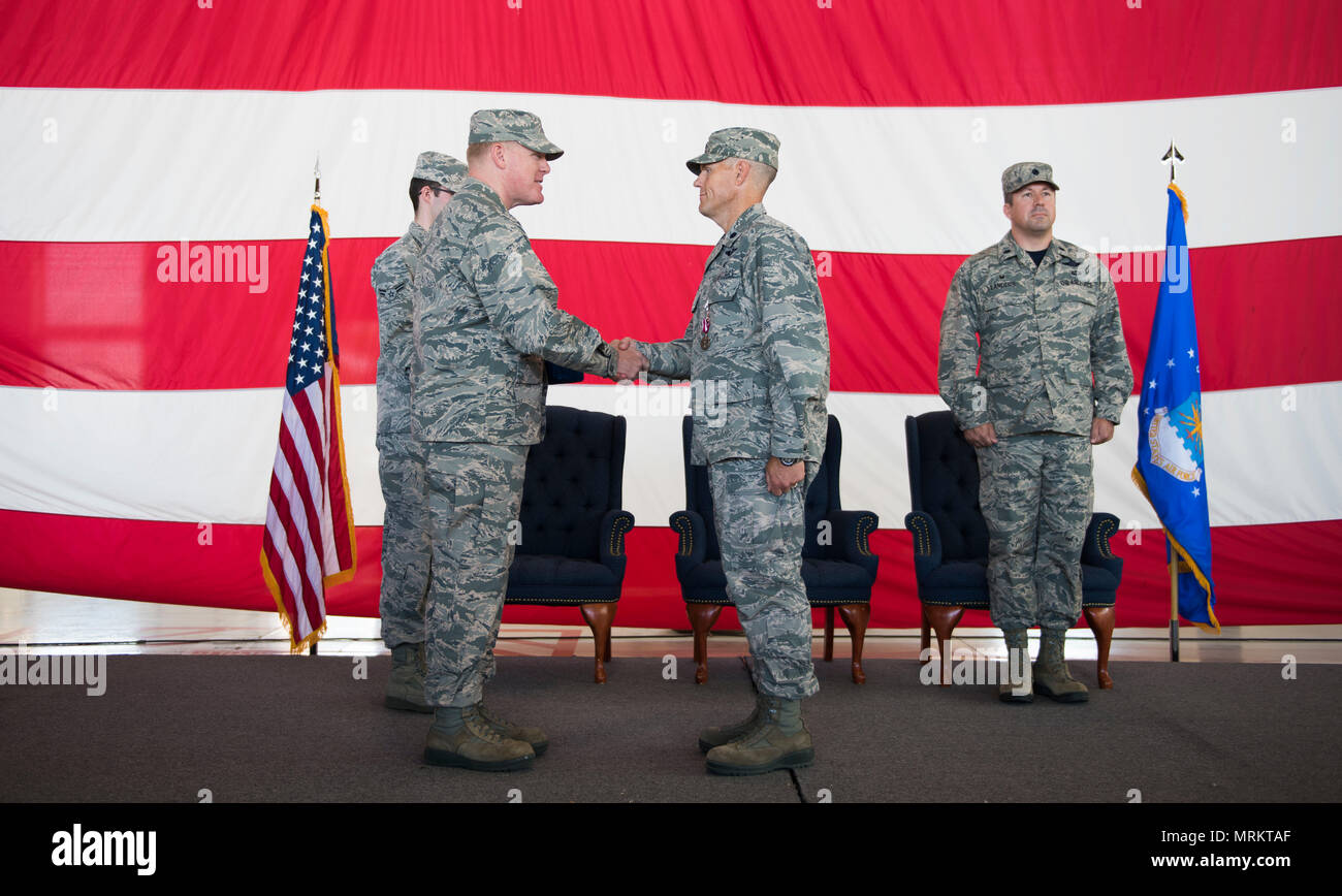 Col. Brian McCarthy, 366th Operations Group commander and Lt. Col. Dean ...