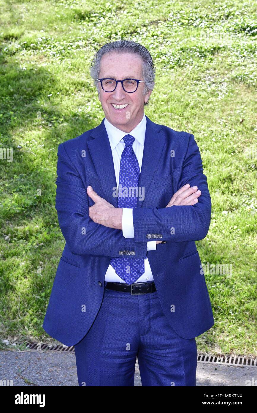 Mondadori shareholders meeting in Milan, Italy. Featuring: Ernesto ...