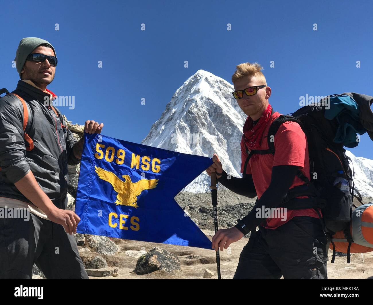 (From left) Airman 1st Class Anish Chauhan and Senior Airman Shane Hoag ...
