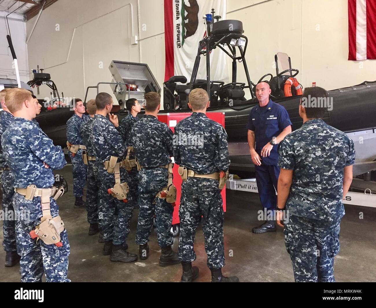 Chief Warrant Officer Matthew Rogers, from Coast Guard Maritime Safety ...