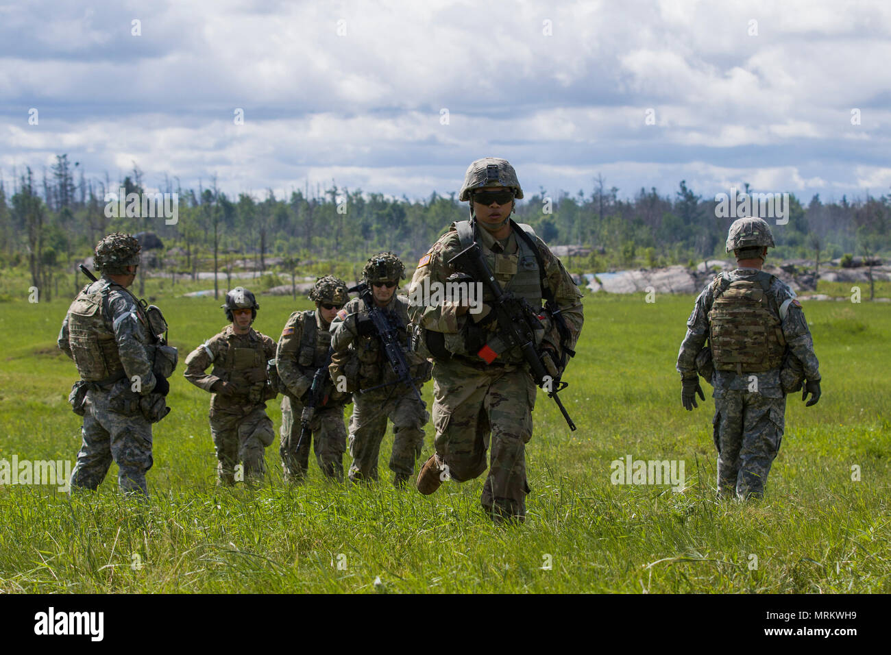 U.S. Soldiers with Charlie Troop, 1st Squadron, 172nd Cavalry Regiment ...