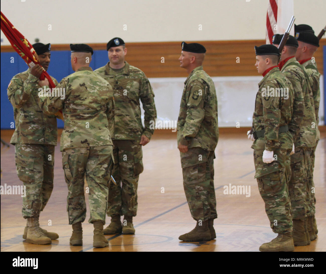 Lt. Col. Scott M. Dellinger of Houston, Texas, outgoing commander, 1st ...
