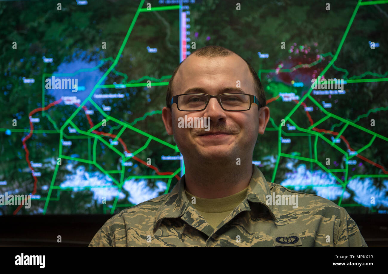 U.S. Air Force Airman 1st Class Jonathan LaBlanch, a weather technician ...