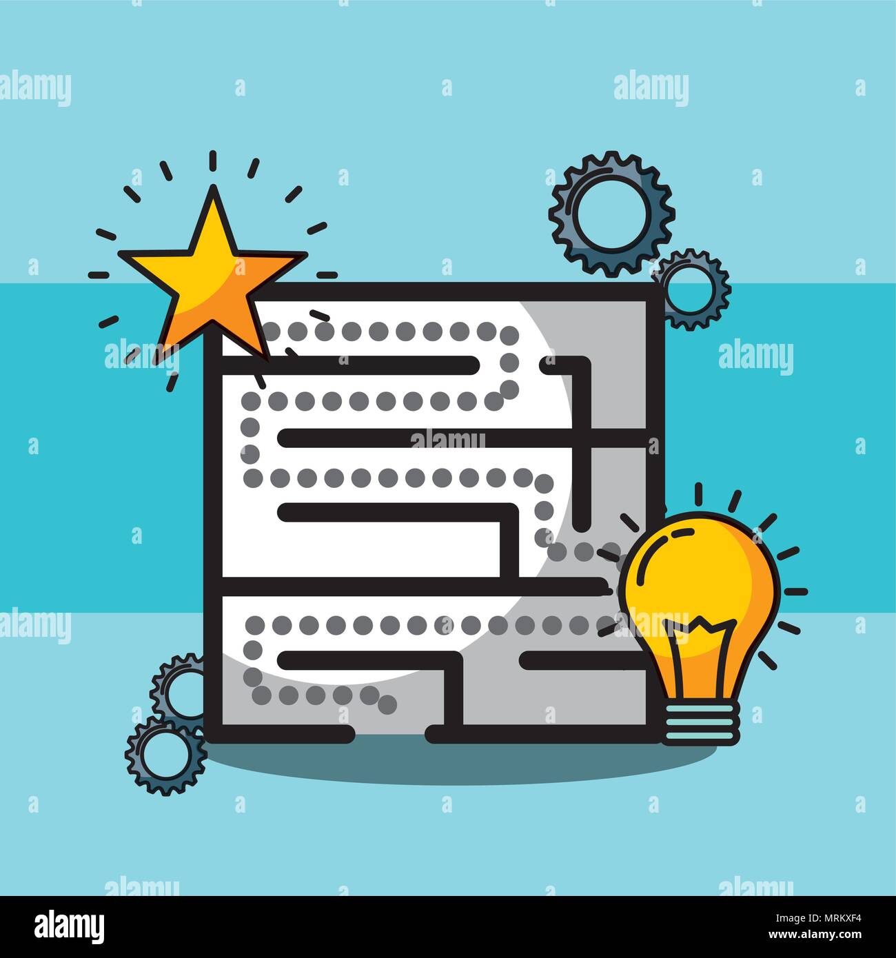 labyrinth creativity idea solution strategy vector illustration Stock ...