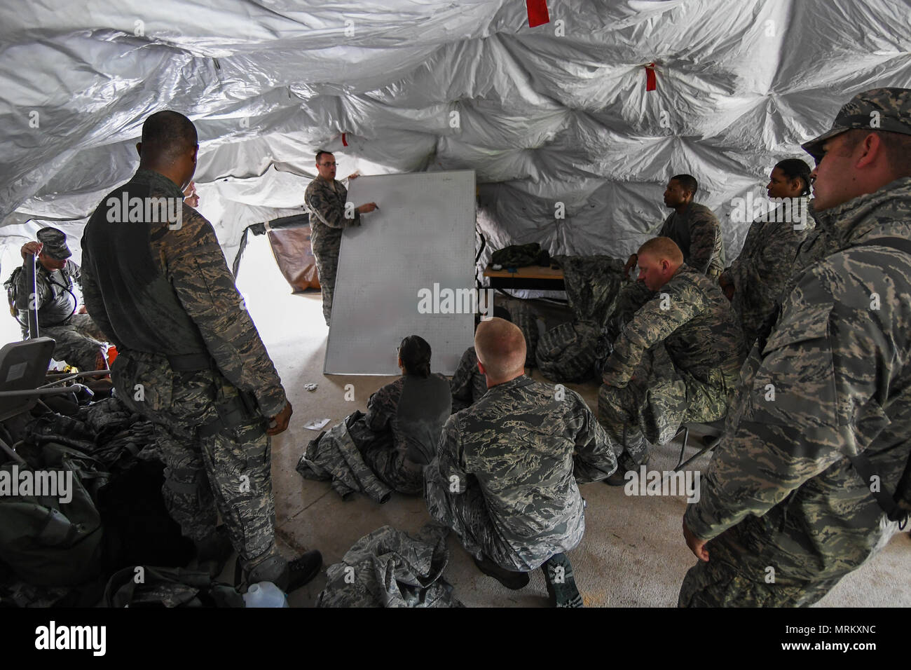 U.S. Air Force Master Sgt. Richard Ross, a flight chief with the 116th ...
