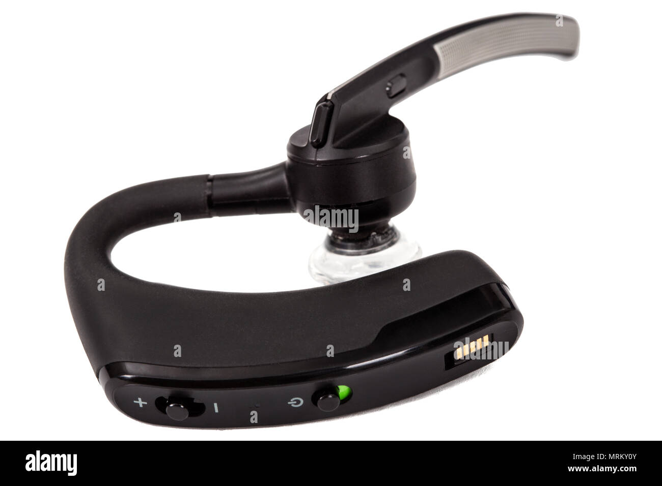 Wireless bluetooth handsfree headset, isolated on white background ...