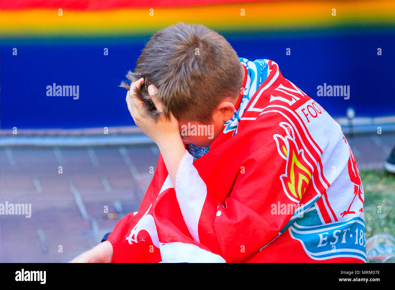 Kiev 2018 Champions League fan Liverpool is sad, Champions League final ...