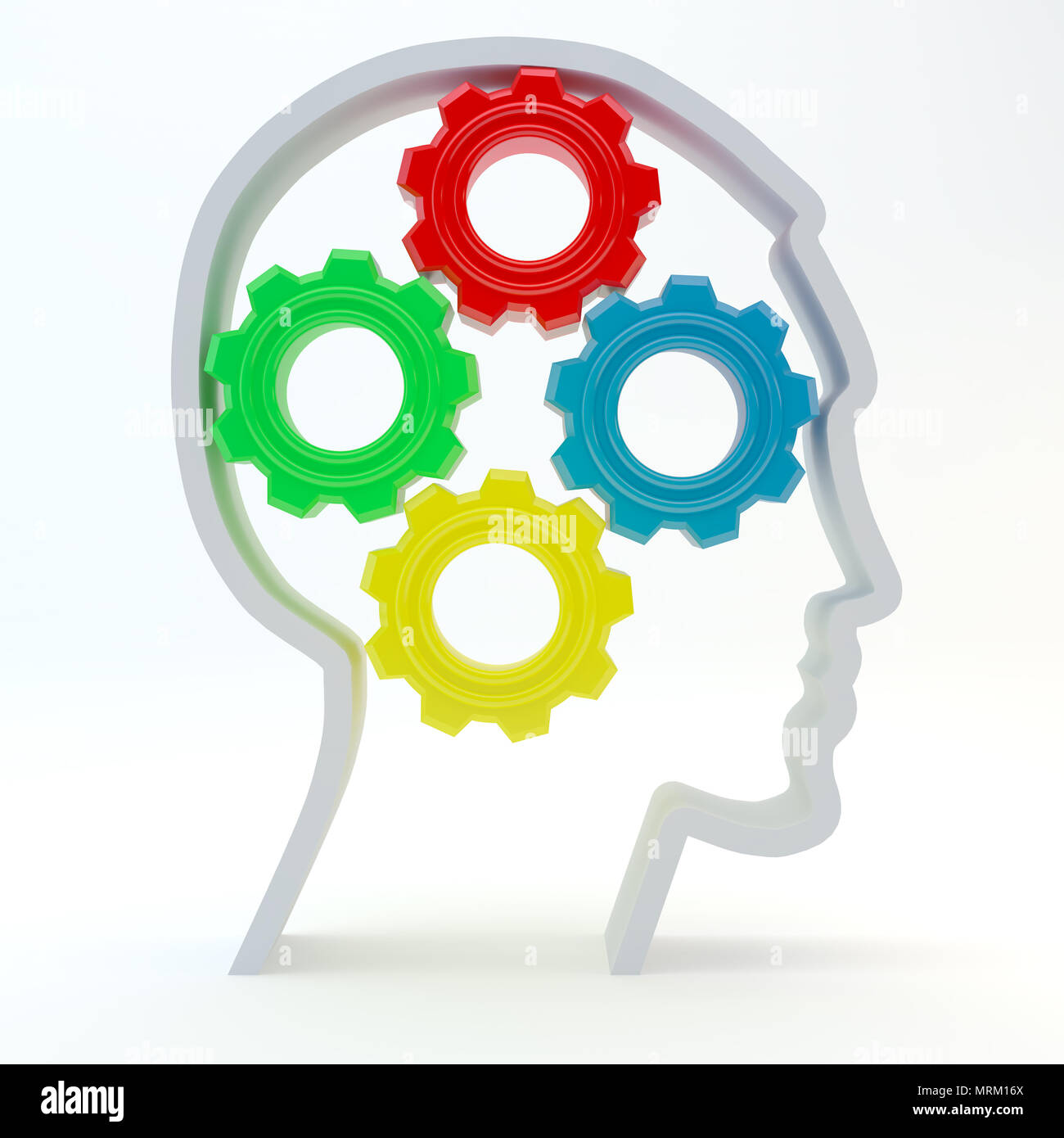 Silhouette human head technology concepts hi-res stock photography and ...