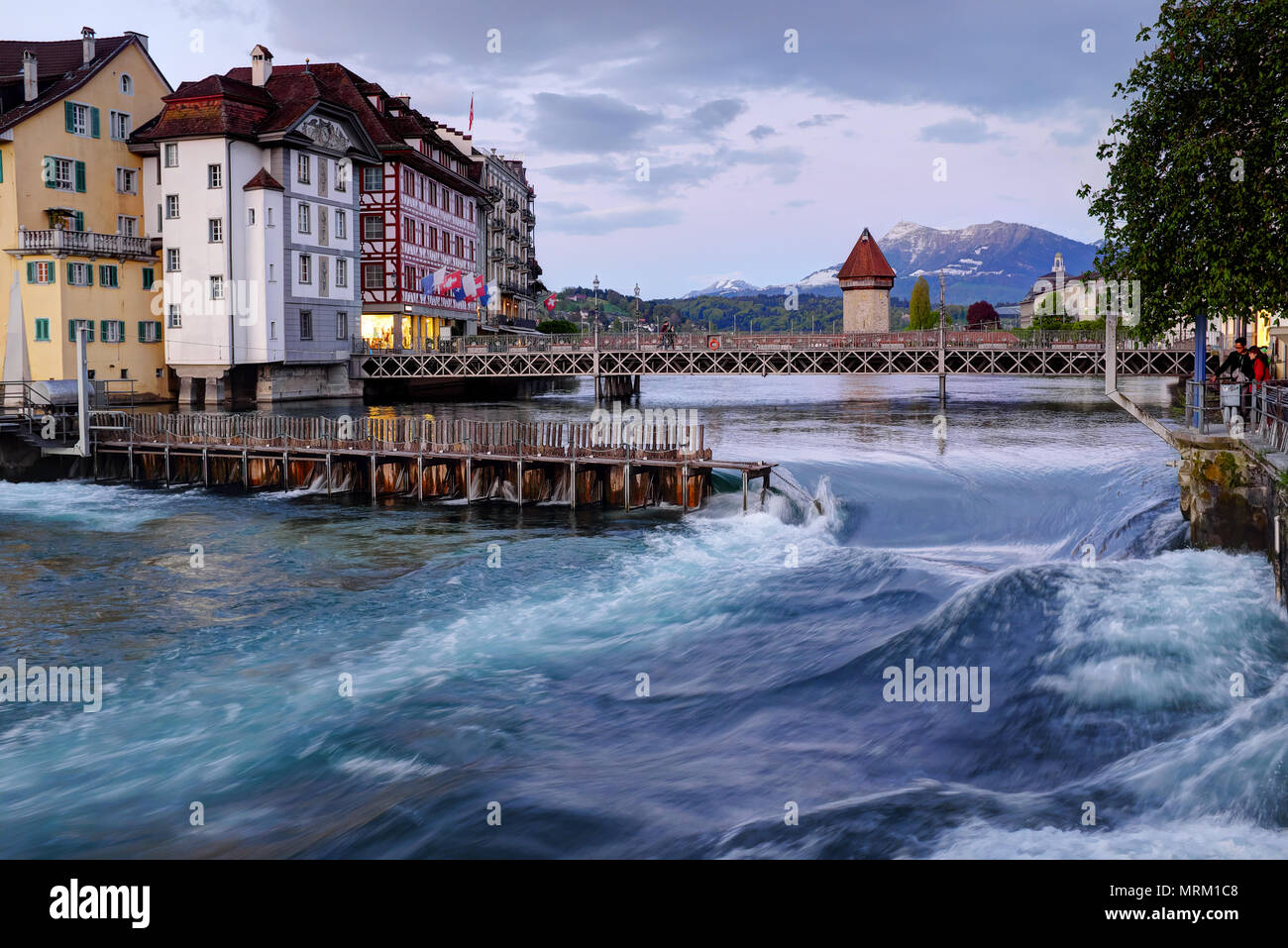 Switzerland luzern evening hi-res stock photography and images - Alamy