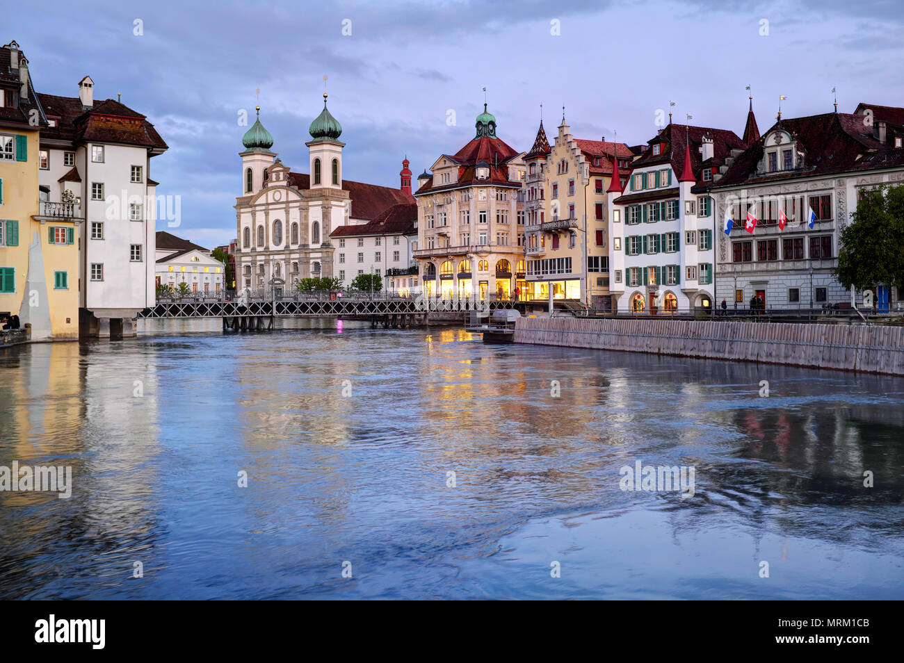 Switzerland luzern evening hi-res stock photography and images - Alamy