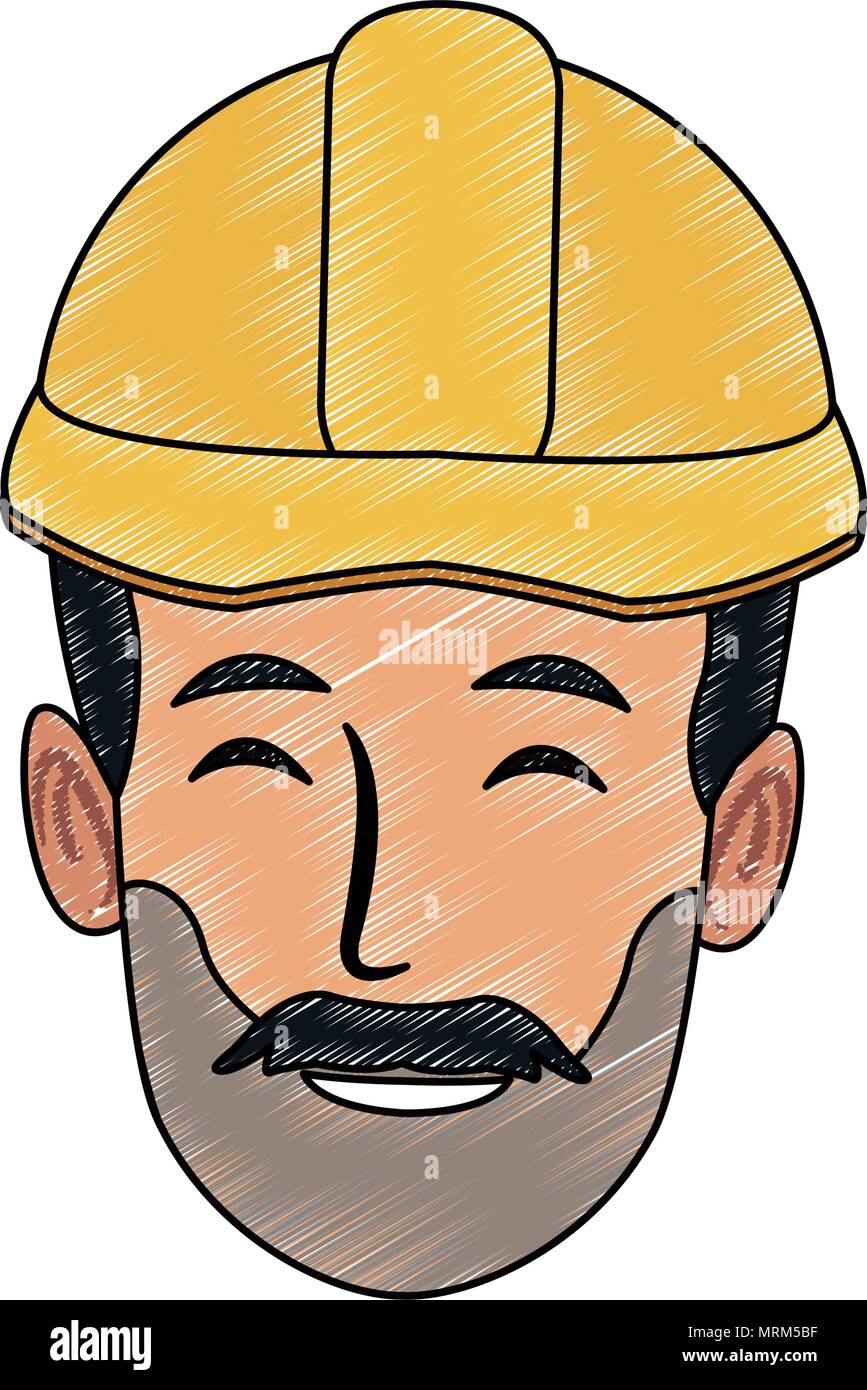Man worker face scribble Stock Vector Image & Art - Alamy
