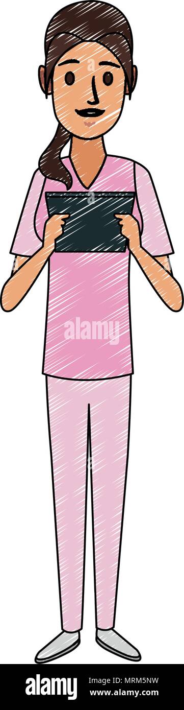 Woman doctor cartoon scribble Stock Vector Image & Art - Alamy