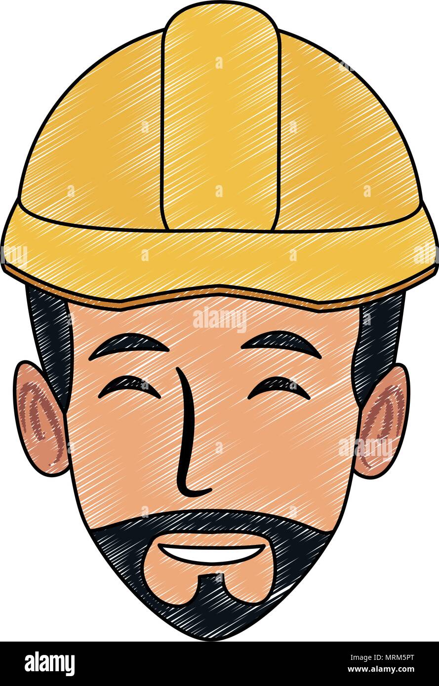 Workman face Stock Vector Images - Alamy