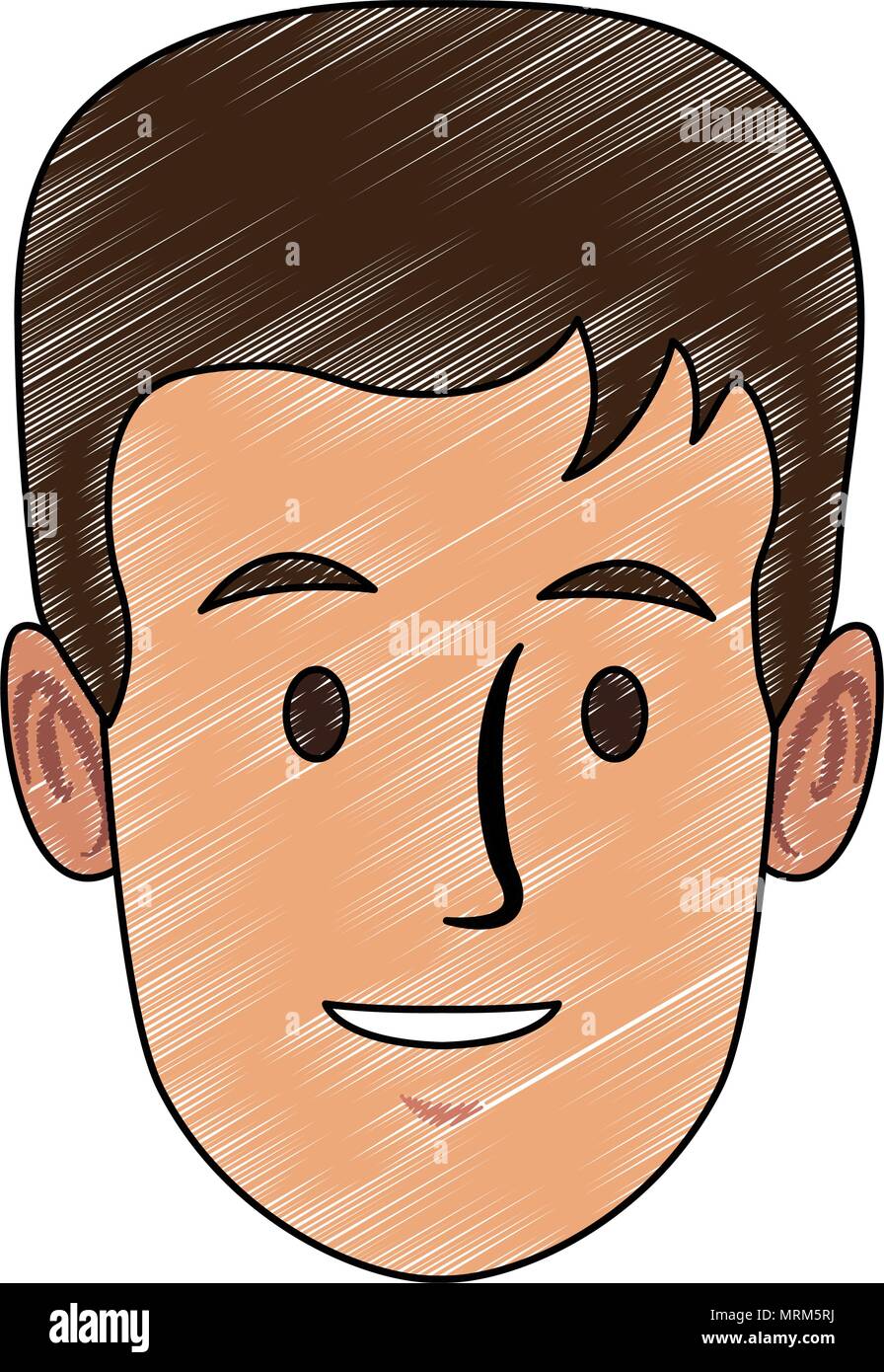 Man face cartoon scribble Stock Vector Image & Art - Alamy
