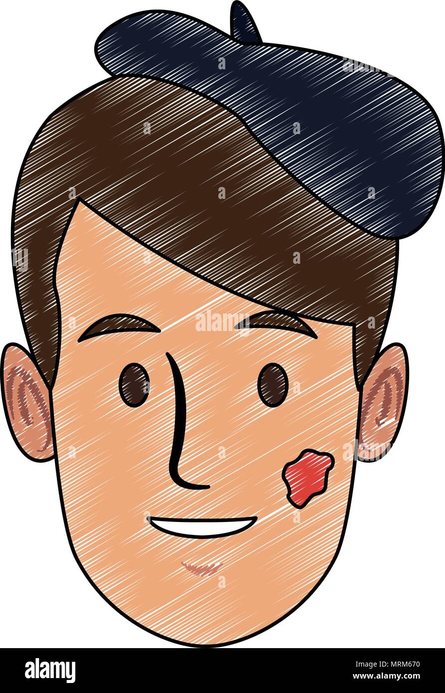 Man painter artist face scribble Stock Vector Image & Art - Alamy
