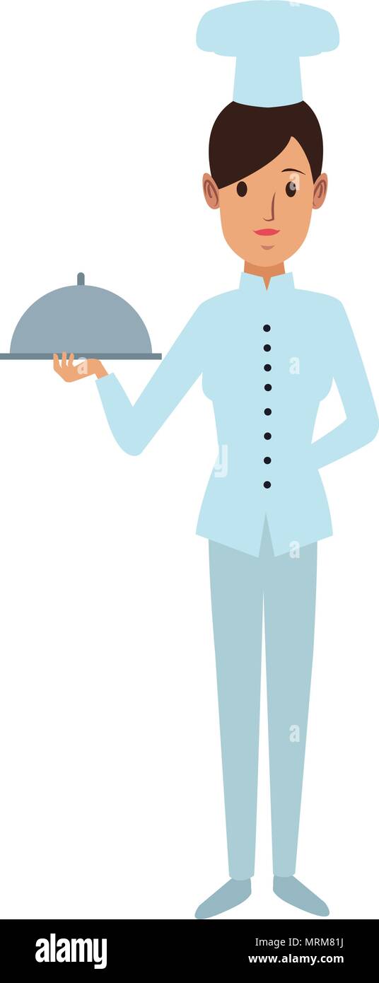 Restaurant manager woman Stock Vector Images - Alamy