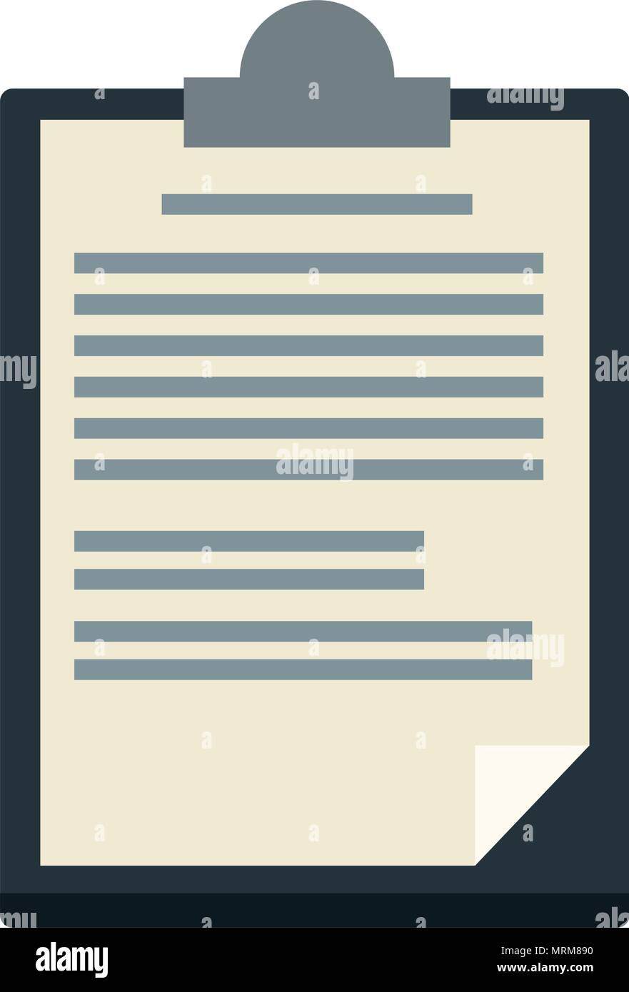 Document on clipboard Stock Vector Image & Art - Alamy