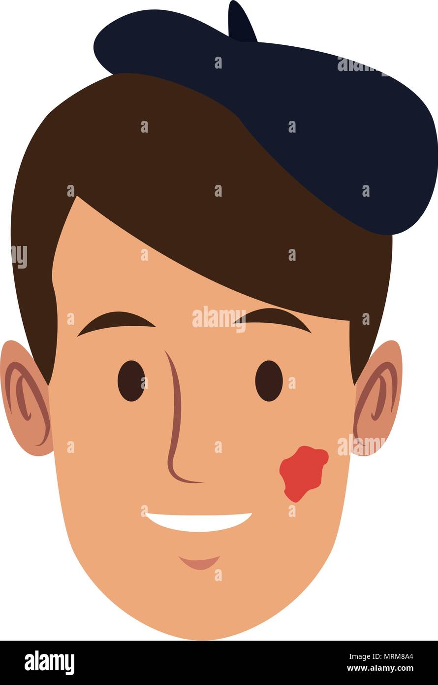 Man painter artist face Stock Vector Image & Art - Alamy