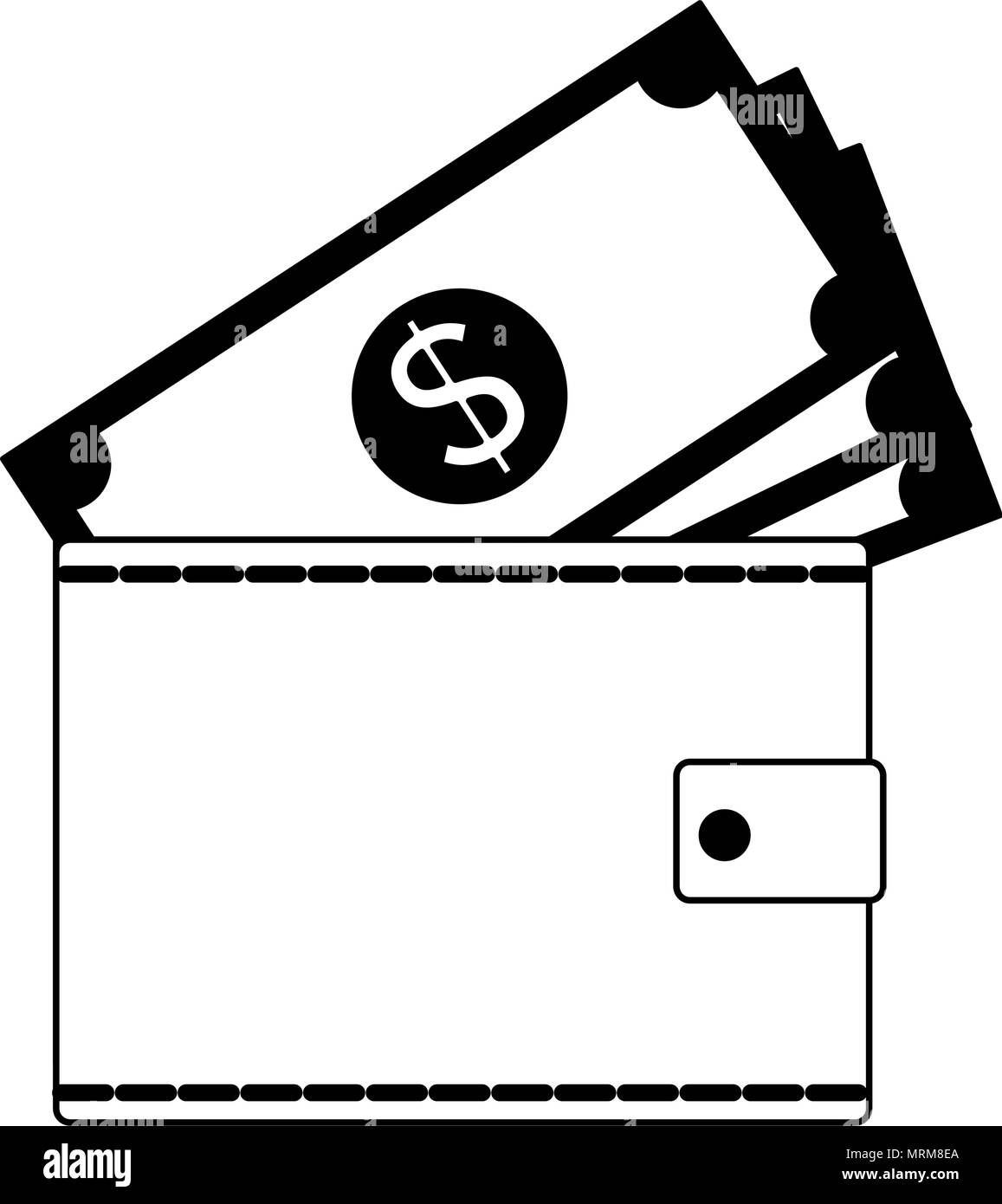 Wallet money in hand Black and White Stock Photos & Images - Alamy