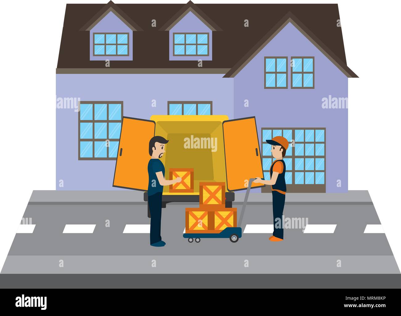 Neighborhood receiving Stock Vector Images - Alamy