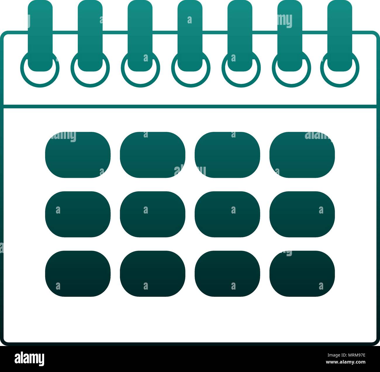 Calendar and schedule symbol in blue lines Stock Vector Image & Art - Alamy