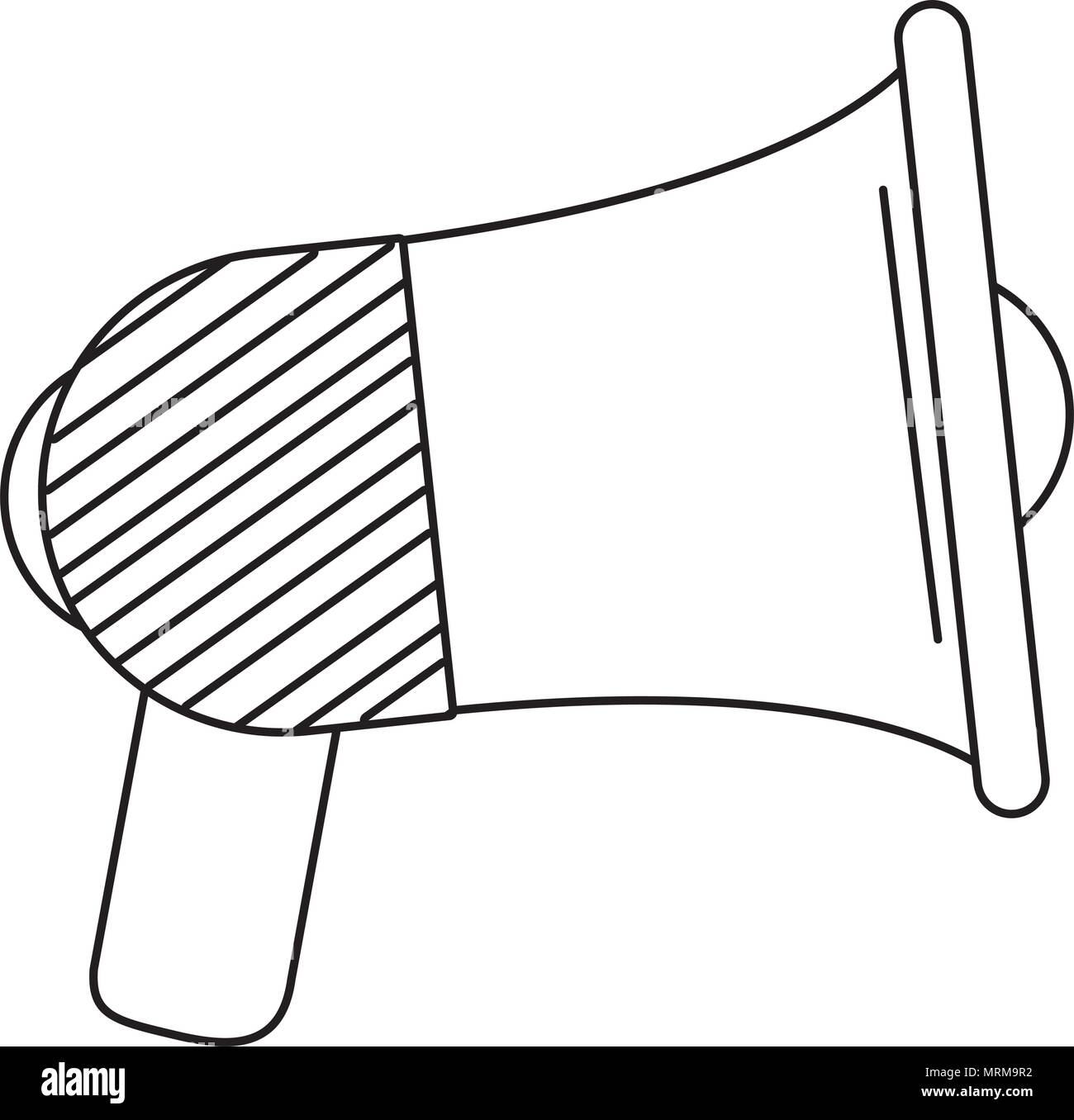 Attention vector information announcement Black and White Stock Photos ...