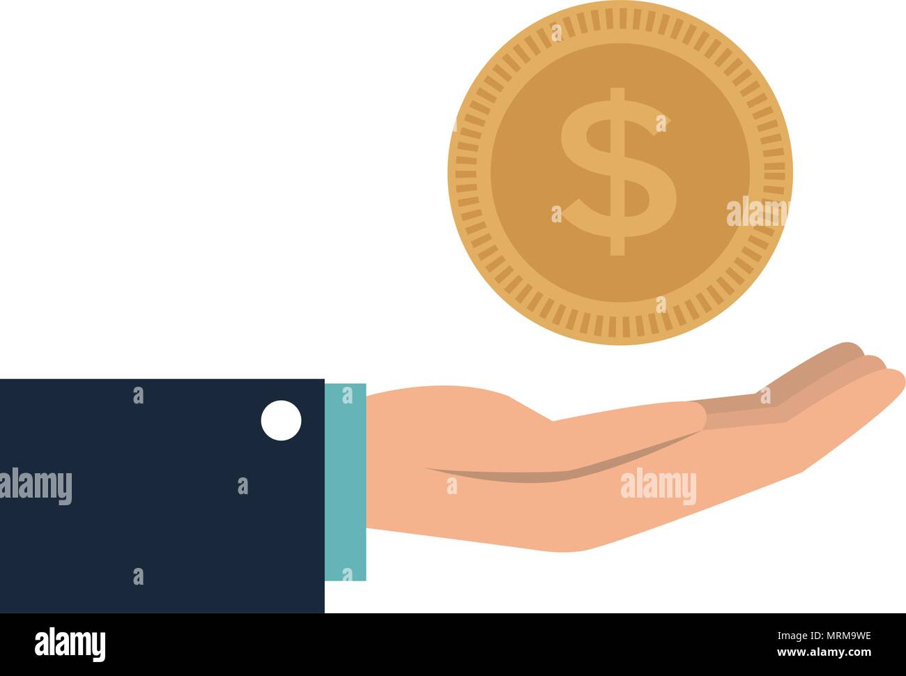 Counting coin Stock Vector Images - Alamy