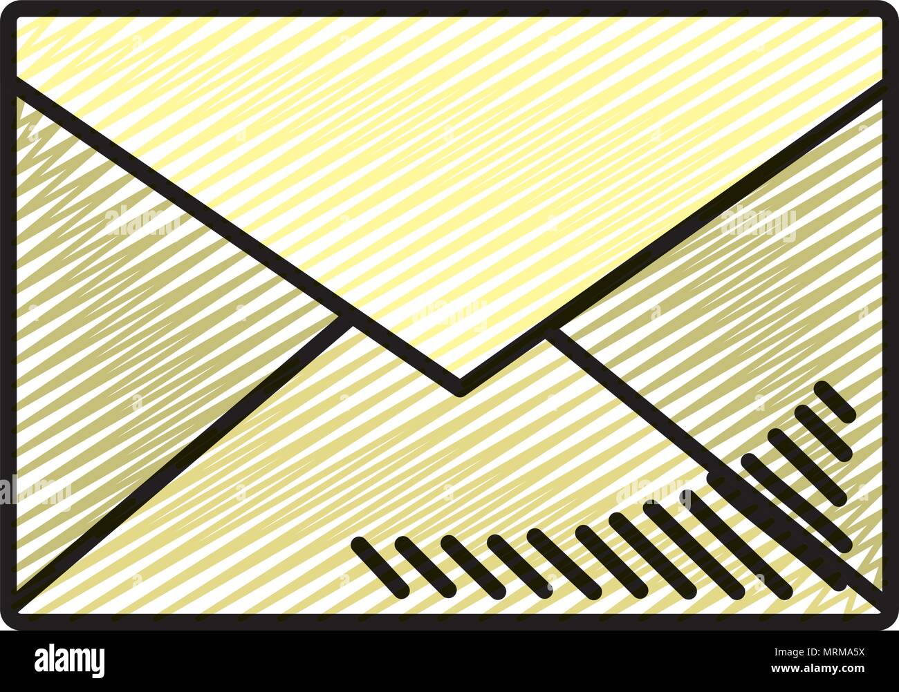 doodle e-mail letter style text message Stock Vector Image & Art - Alamy