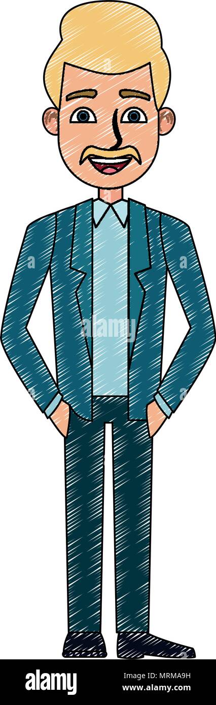 Executive businessman cartoon scribble Stock Vector Image & Art - Alamy