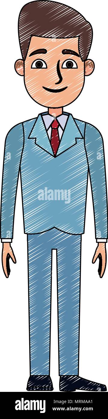 Executive businessman cartoon scribble Stock Vector Image & Art - Alamy