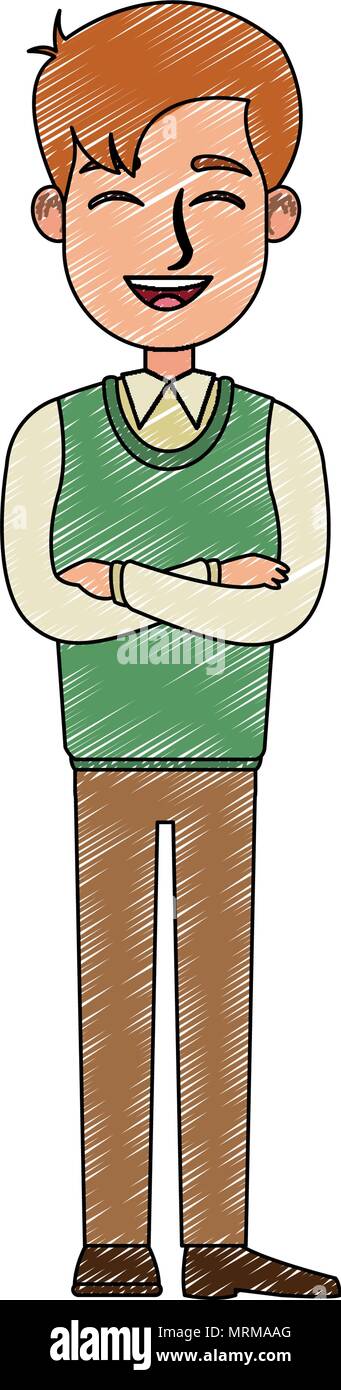 Executive businessman cartoon scribble Stock Vector Image & Art - Alamy