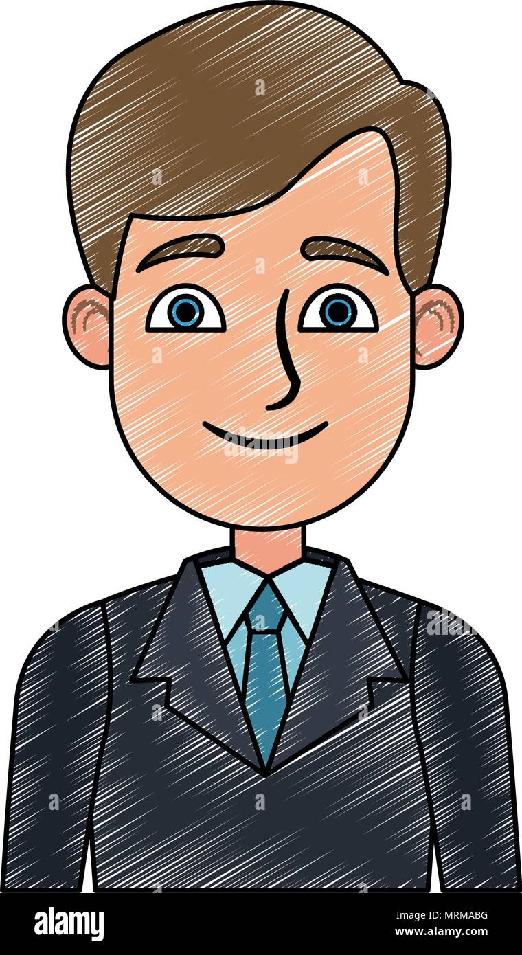 Executive businessman cartoon scribble Stock Vector Image & Art - Alamy