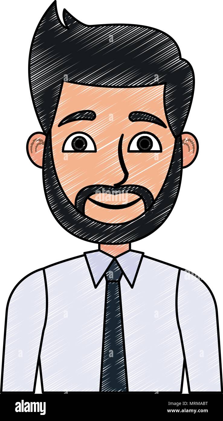 Executive businessman cartoon scribble Stock Vector Image & Art - Alamy