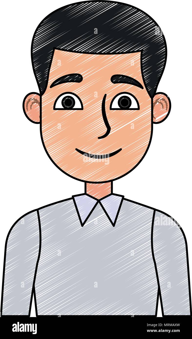 Young man cartoon scribble Stock Vector Image & Art - Alamy
