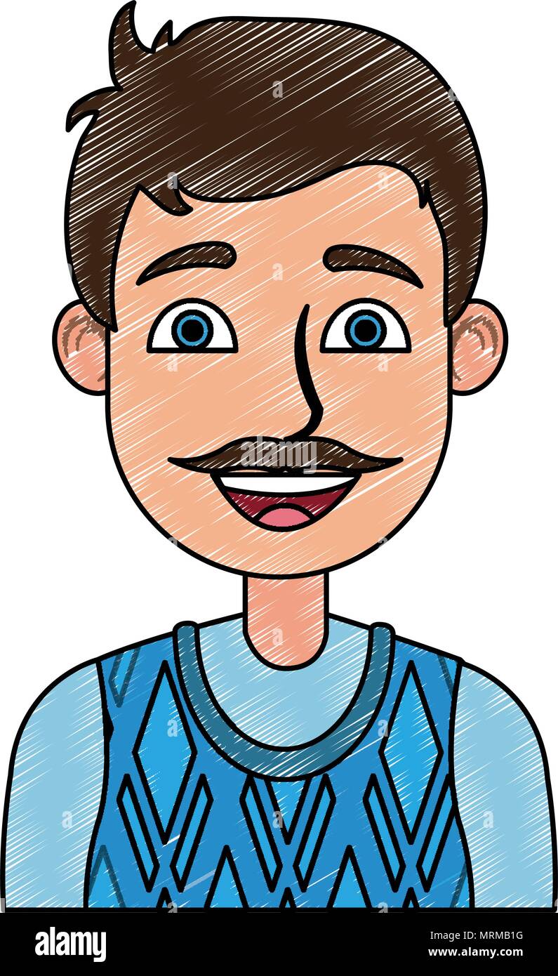 Young man cartoon scribble Stock Vector Image & Art - Alamy