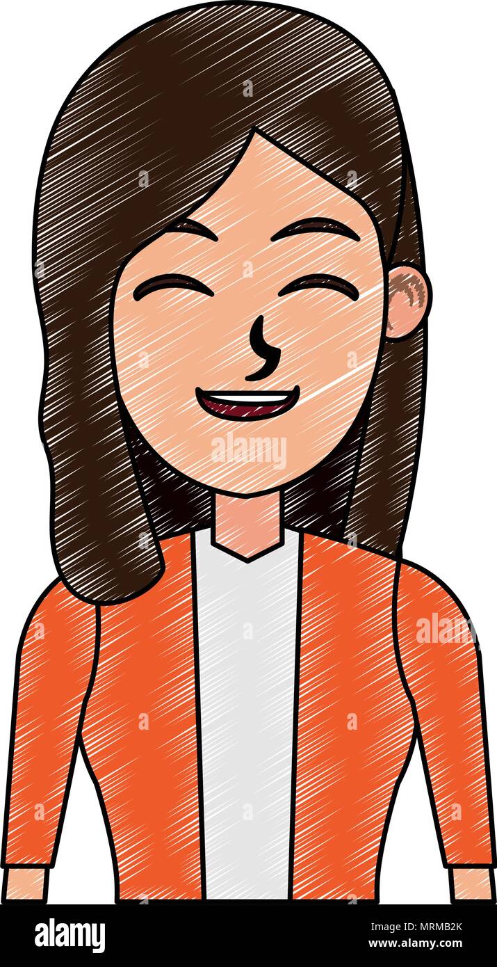 Executive business woman cartoon scribble Stock Vector Image & Art - Alamy