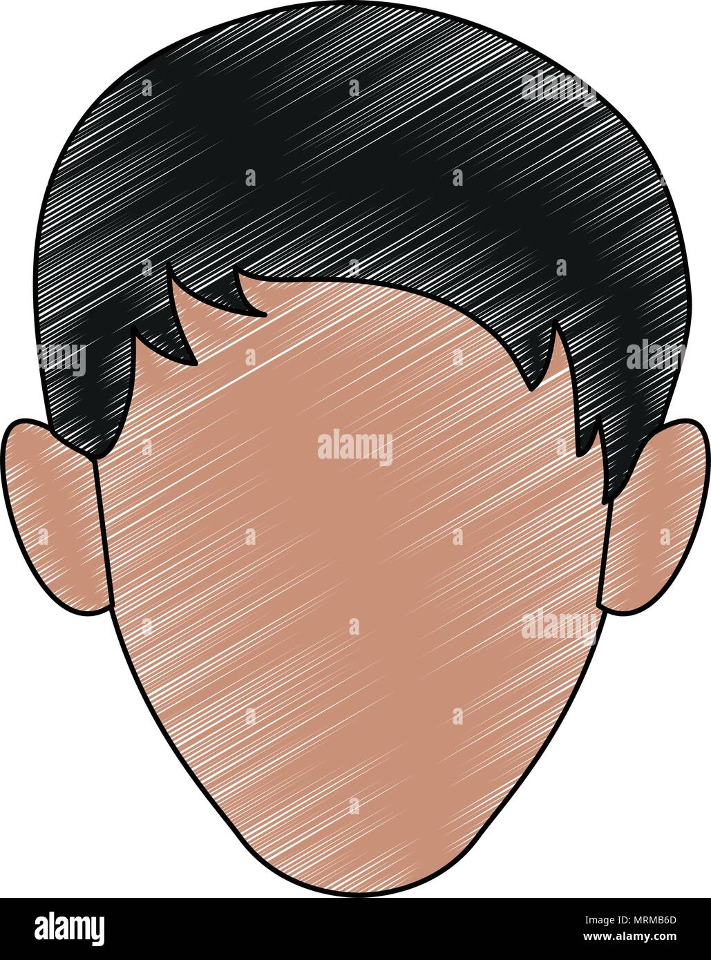 Businessman faceless profile scribble Stock Vector Image & Art - Alamy