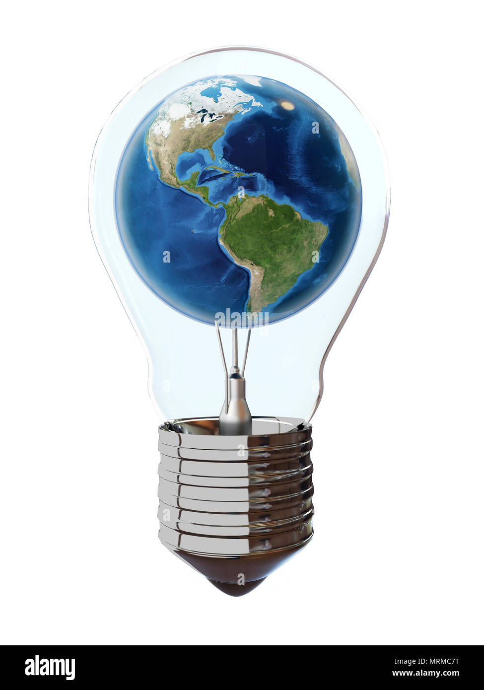 Light bulb, earthEarth light bulb concept with blue background, texture ...