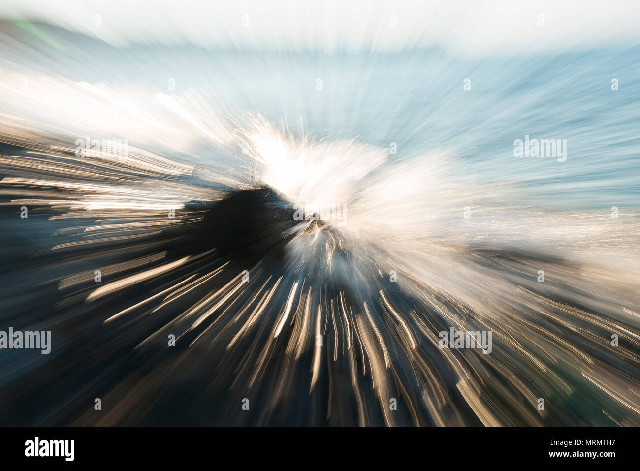 Abstract background zoom in zoom out technic photo of waves on the ...