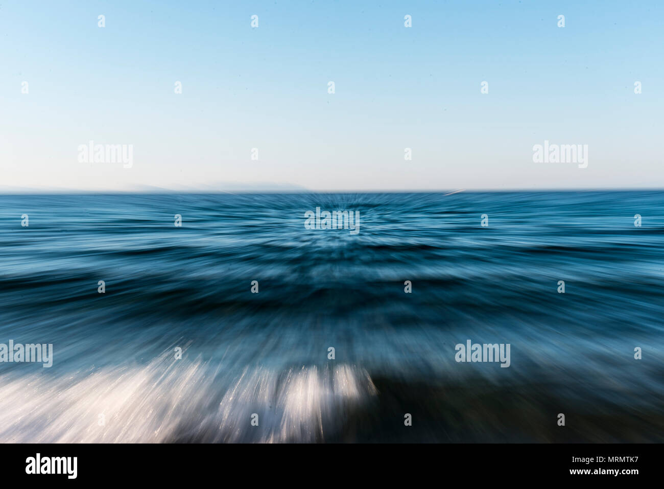 Abstract speeding like zoom over the sea Stock Photo - Alamy