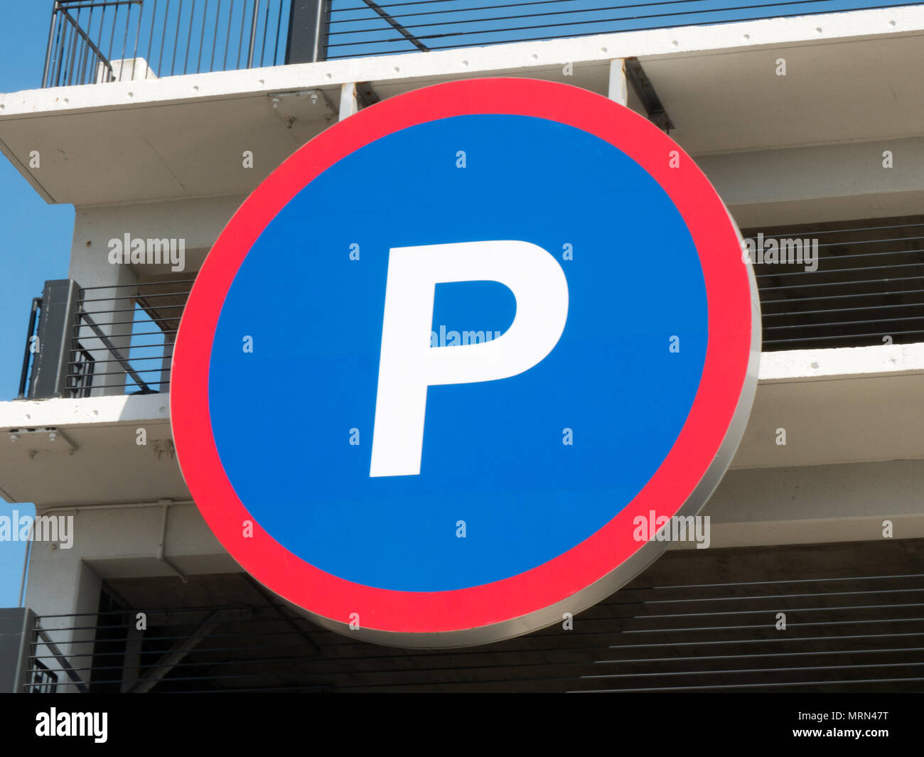 Parking lot sign Stock Photo - Alamy