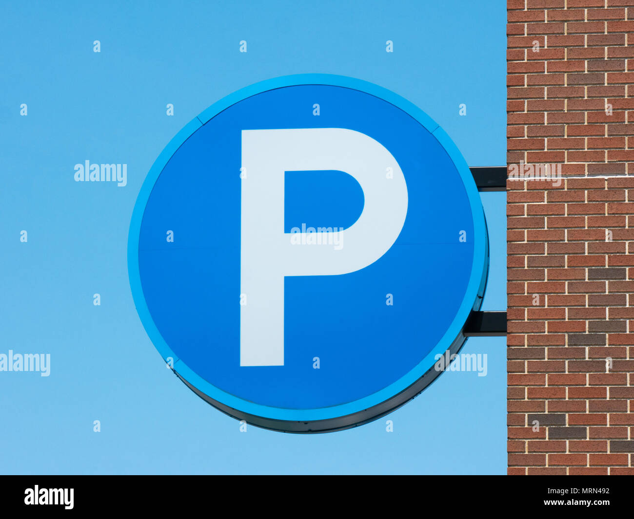 Parking lot sign Stock Photo - Alamy