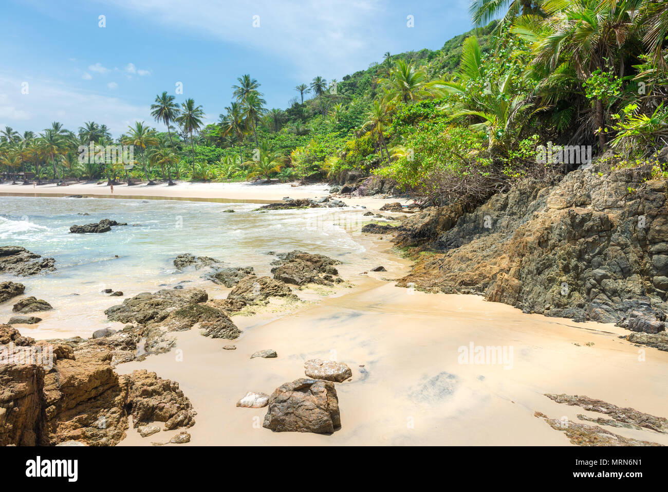 The beautiful beach scenary in South America tropical sunny area Stock ...
