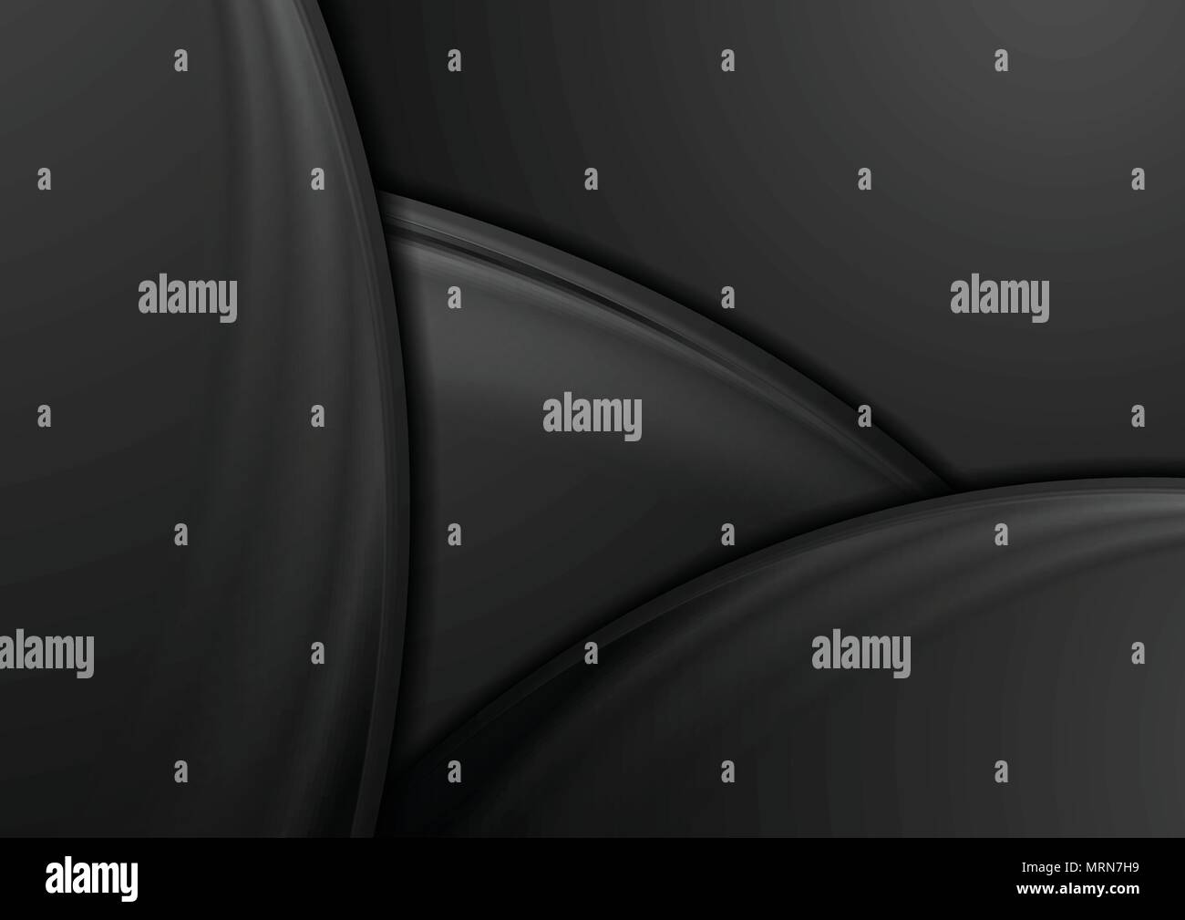 Abstract black smooth elegant waves background. Vector corporate design ...