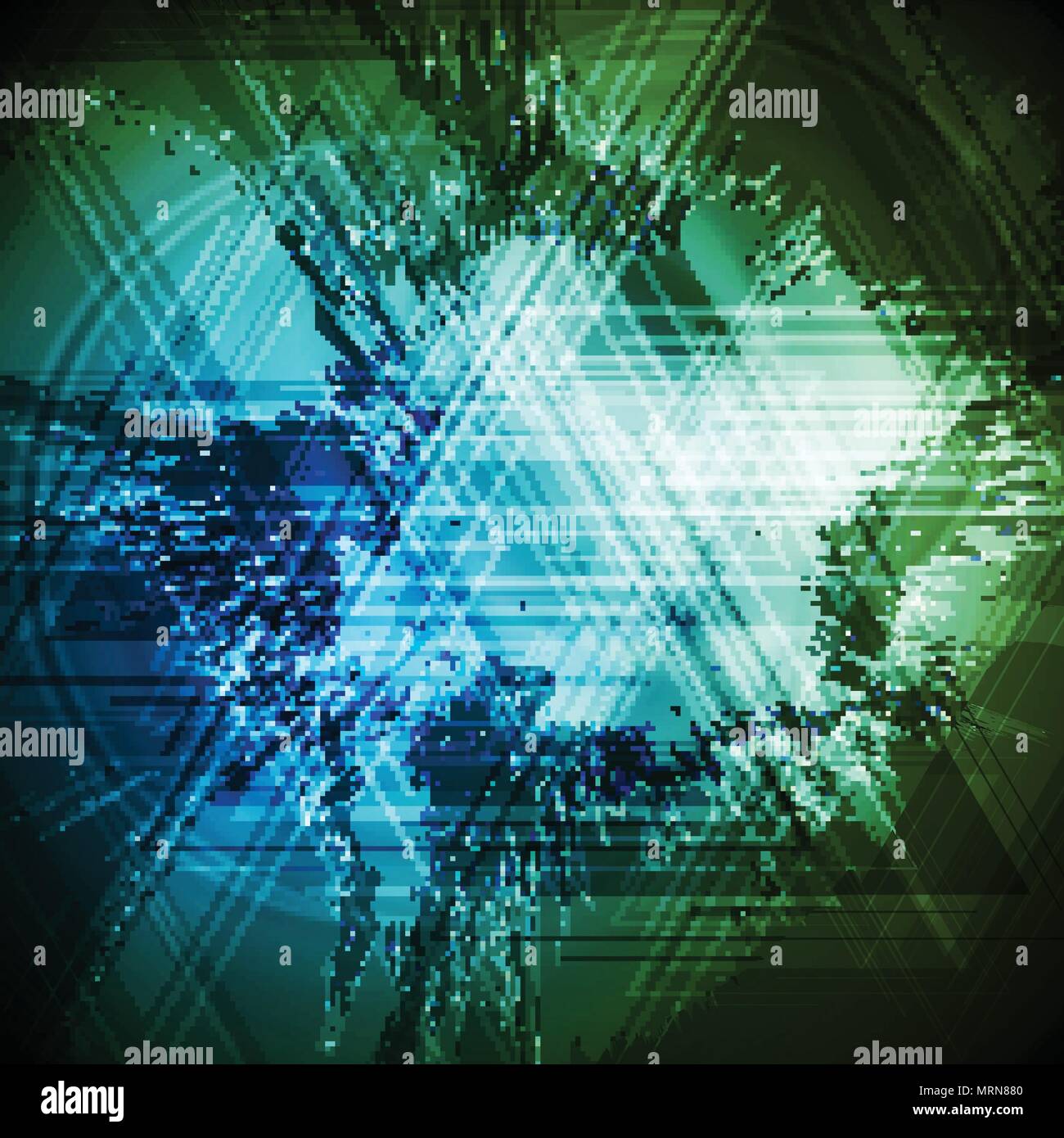 Abstract tech grunge triangles background. Vector design Stock Vector ...