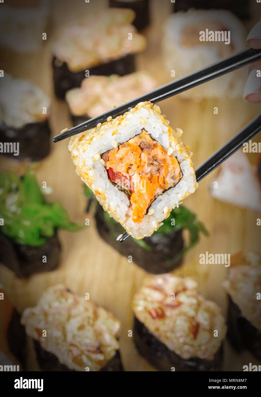 Chopsticks keep roll hi-res stock photography and images - Alamy