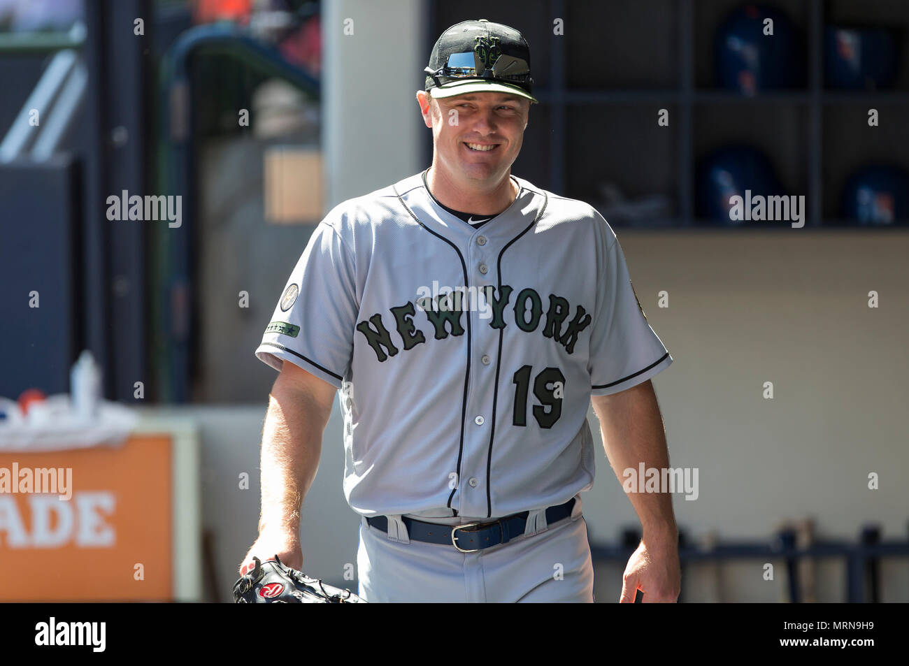 Milwaukee, WI, USA. 26th May, 2018. New York Mets right fielder Jay ...