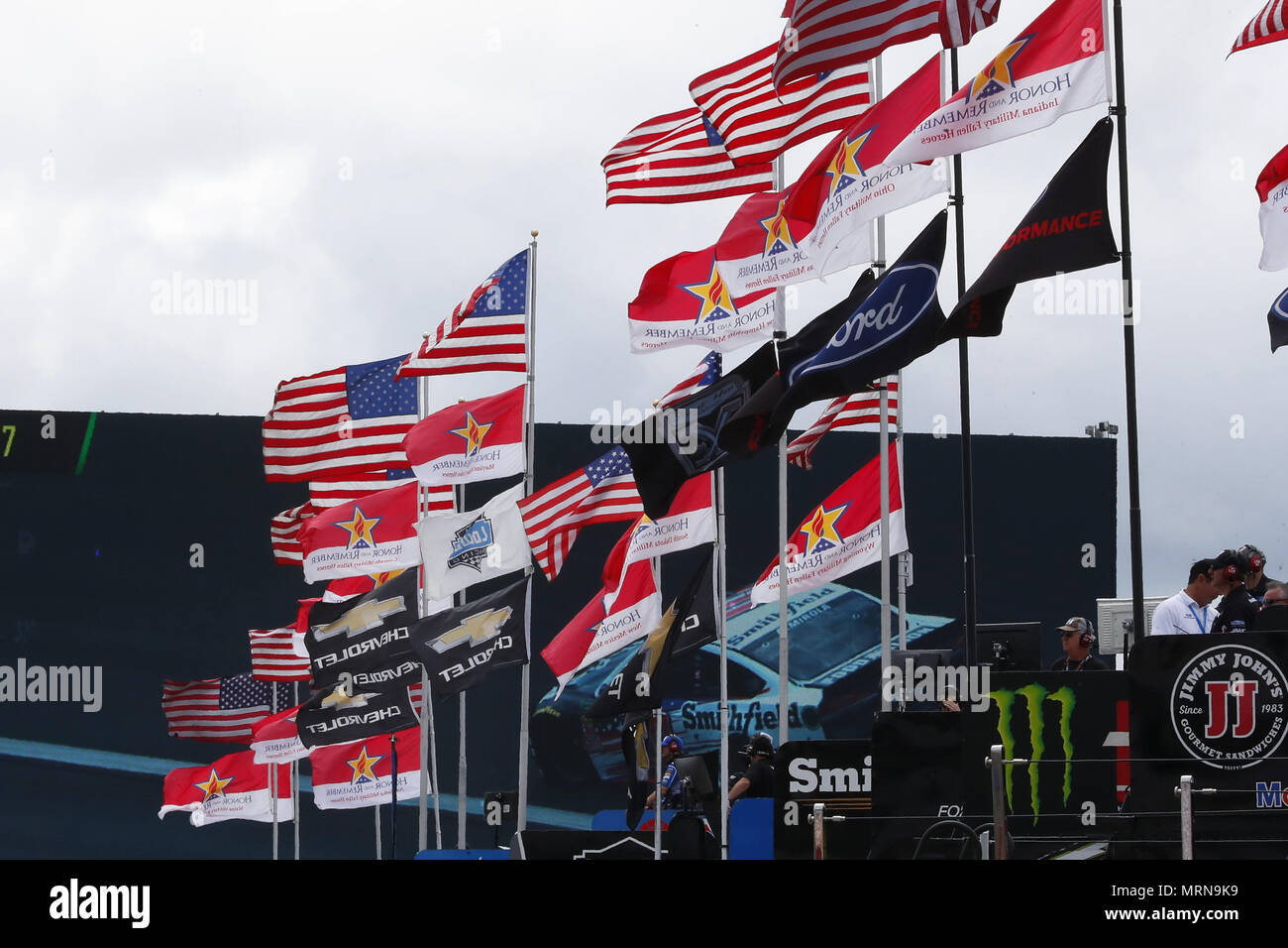 Concord, North Carolina, USA. 26th May, 2018. Goodyear Racing Tires sit ...